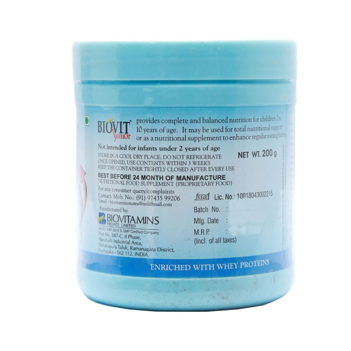 Biovit Junior Powder 200 gm Price, Uses, Side Effects, Composition ...