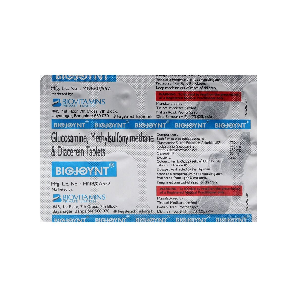 Biojoynt Tablet | Uses, Side Effects, Price | Apollo Pharmacy