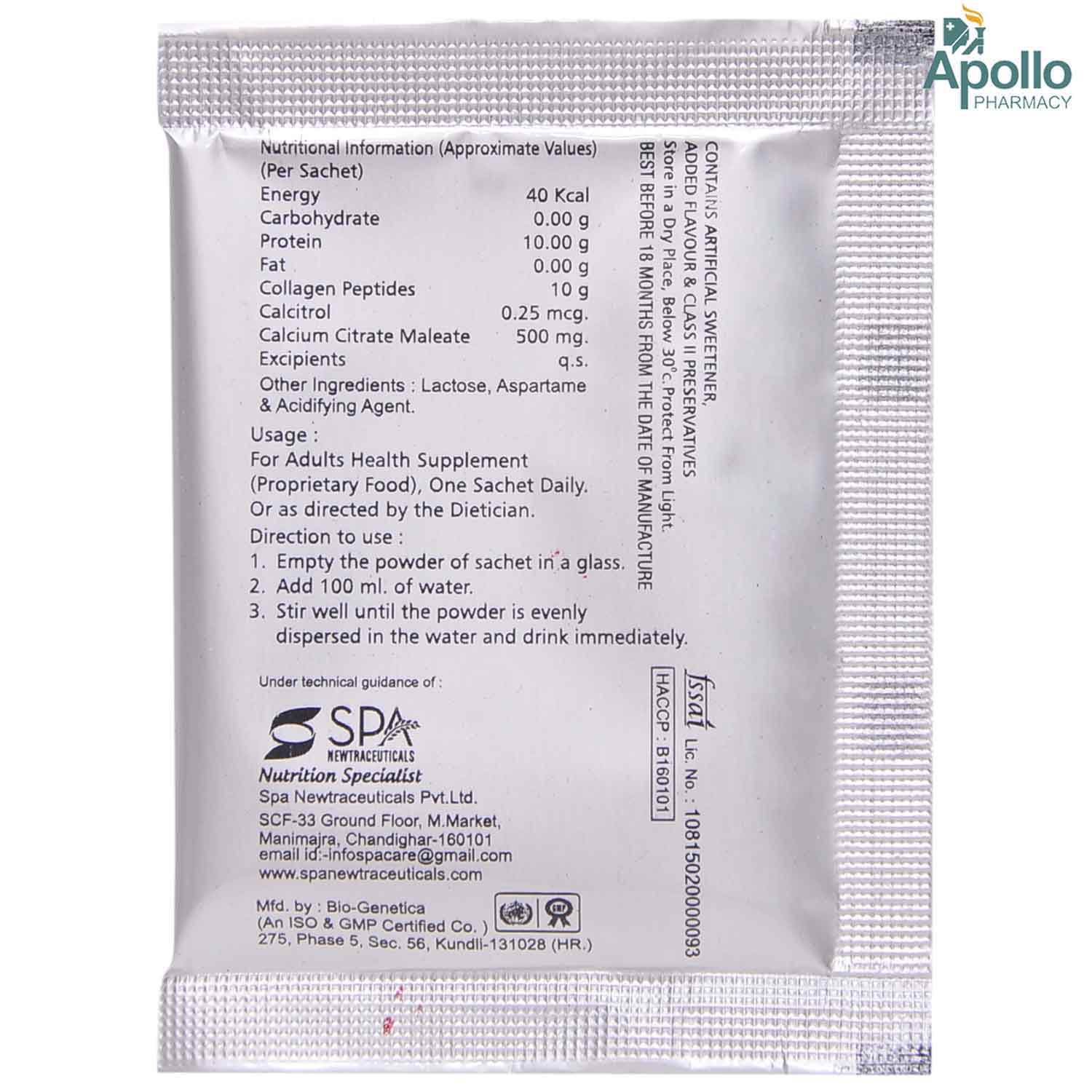 BIOSPA SACHETS 12.5G Price, Uses, Side Effects, Composition - Apollo ...