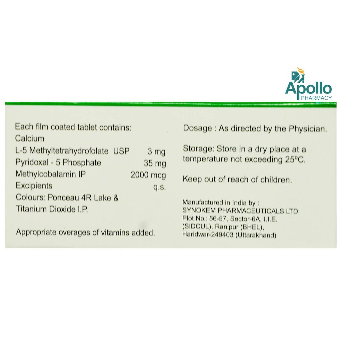 Biohomin Tablet 10's Price, Uses, Side Effects, Composition - Apollo ...