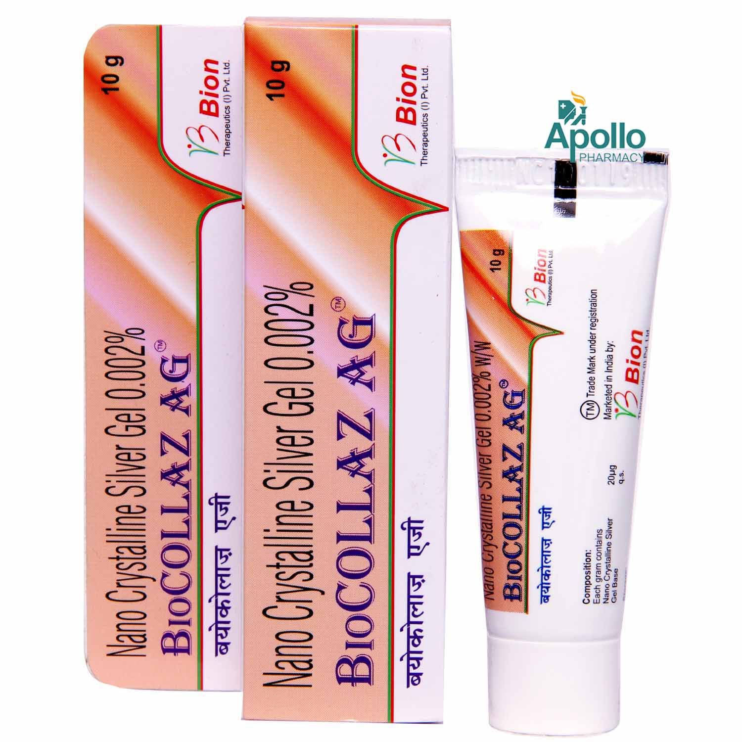 BIOCOLLAZ AG GEL 10G Price, Uses, Side Effects, Composition - Apollo ...