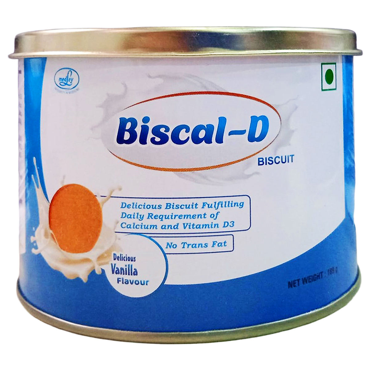 Buy Biscal-D Delicious Vanilla Flv Biscuit, 189 gm Tin | 19 Minutes ...