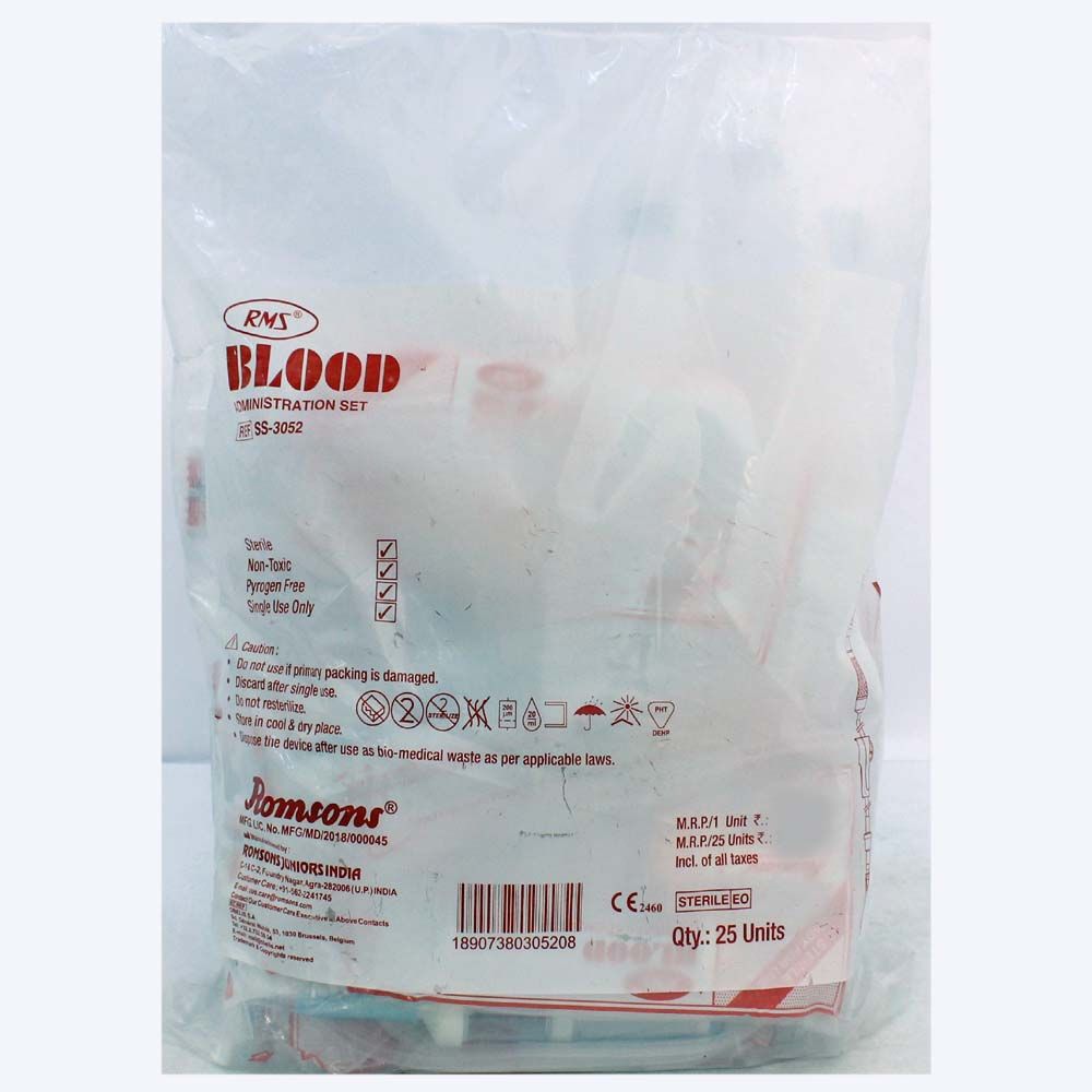Blood Set Romsons Price, Uses, Side Effects, Composition - Apollo Pharmacy