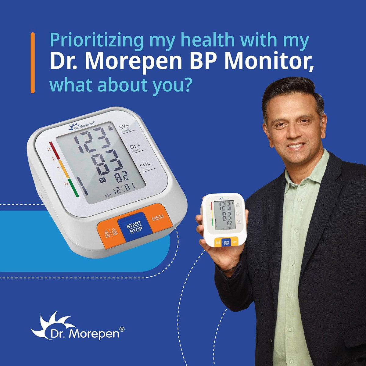 Buy Dr.Morepen Blood Pressure Monitor BP-15, 1 Count | 19 Minutes ...