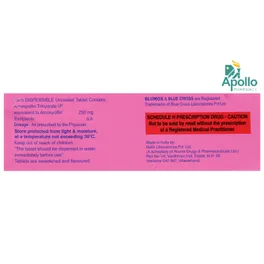Blumox 250 mg DT Tablet | Uses, Side Effects, Price | Apollo Pharmacy