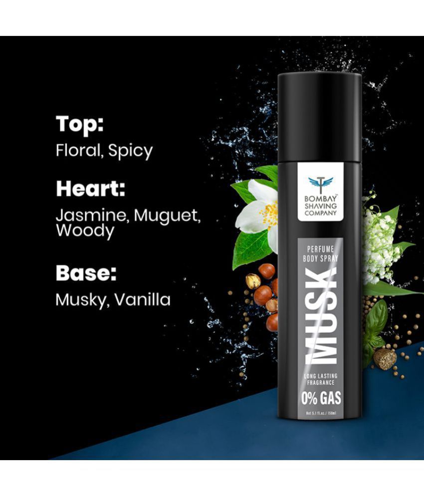 Bombay Shaving Company Musk Perfume Body Spray, 150 ml Price, Uses ...