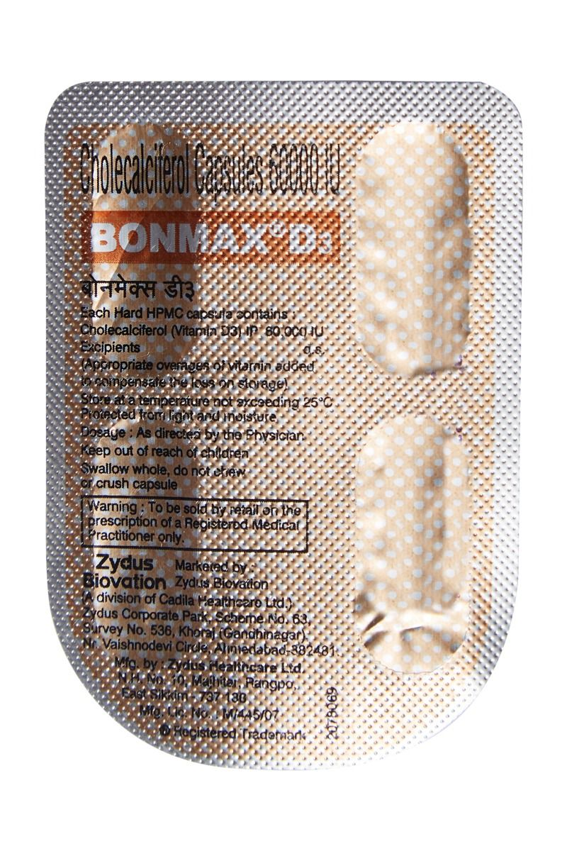 Bonmax D3 Capsule 4's Price, Uses, Side Effects, Composition - Apollo ...