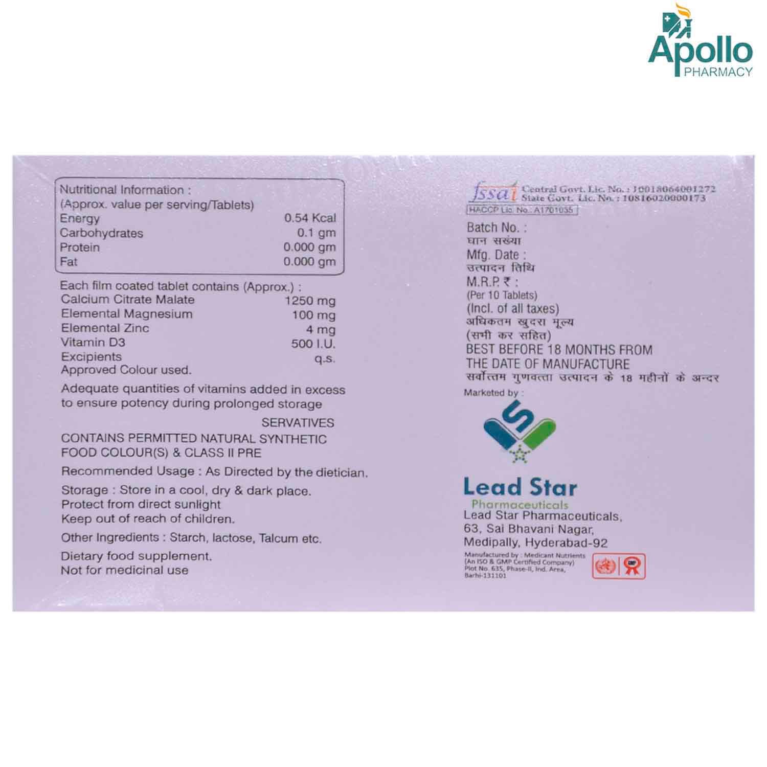Boneform Tablet 10's Price, Uses, Side Effects, Composition - Apollo ...