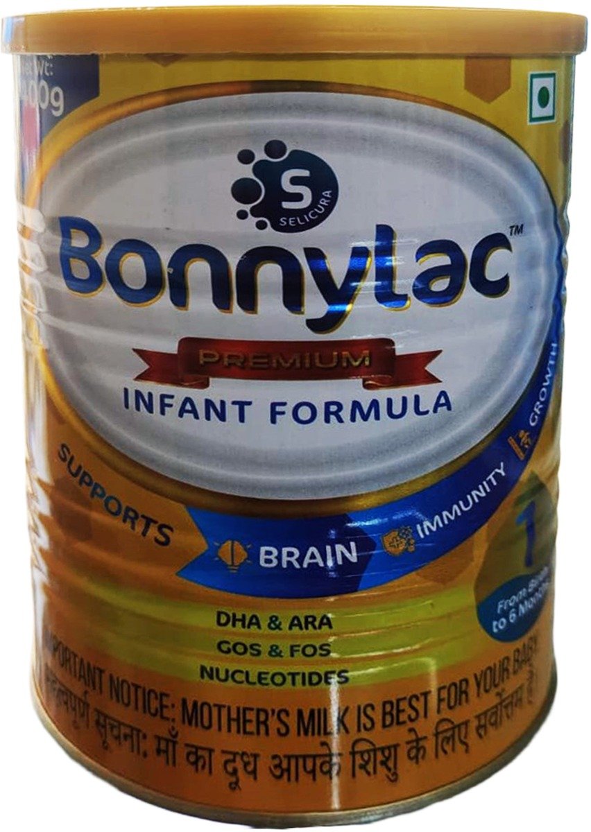 Bonnylac Premium Infant Formula Stage 1 Powder 400 gm | Uses, Side ...