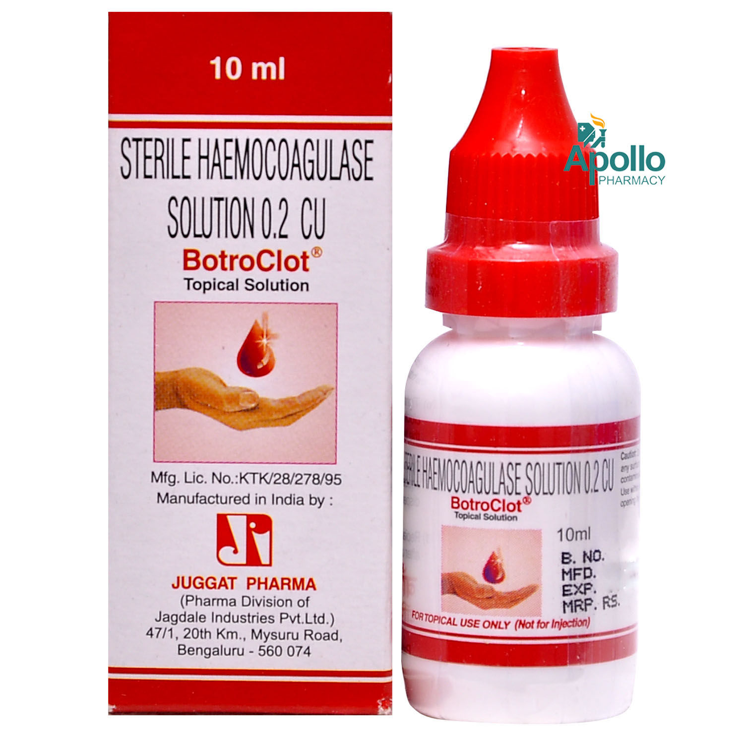 Botroclot Topical Solution 10 ml Price, Uses, Side Effects, Composition ...
