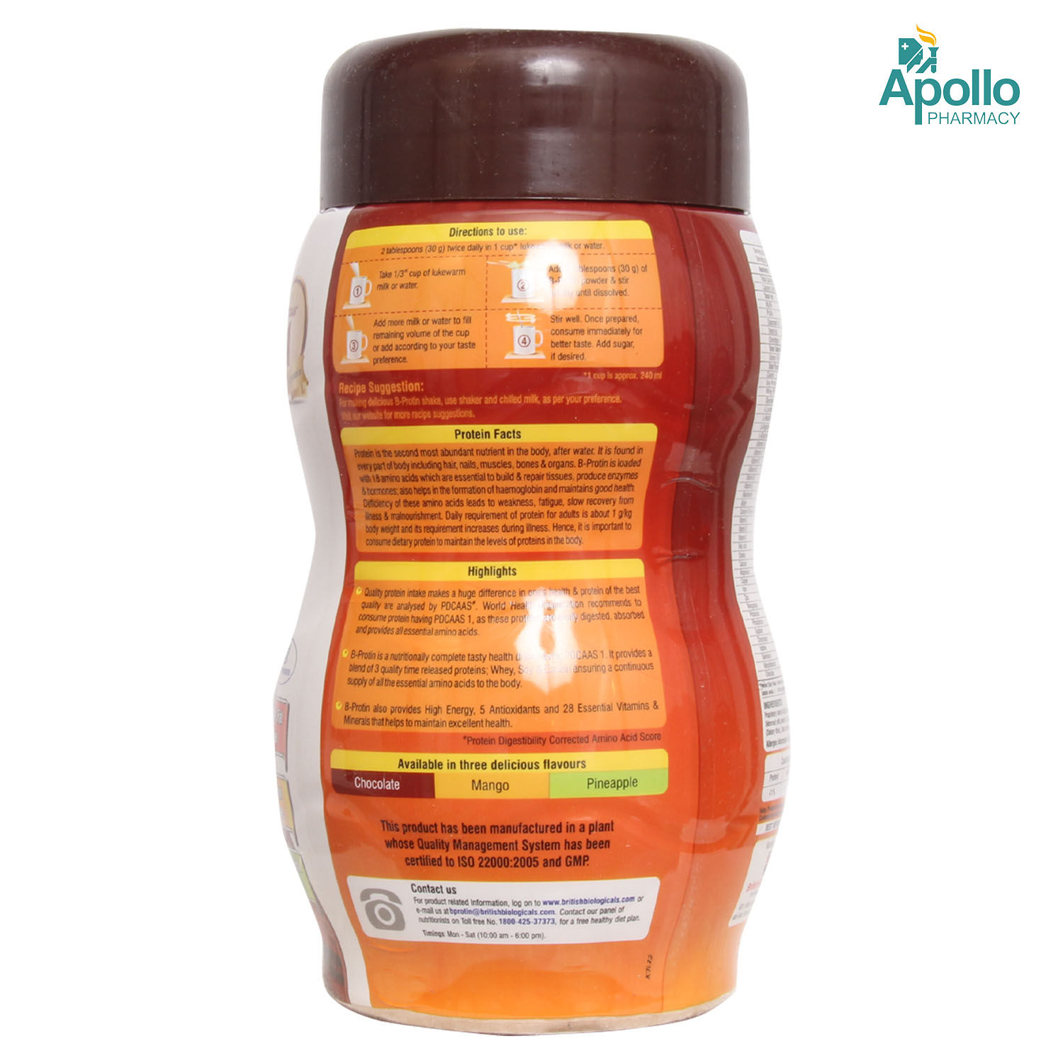 B Protin Chocolate Powder 500 gm Price, Uses, Side Effects, Composition ...