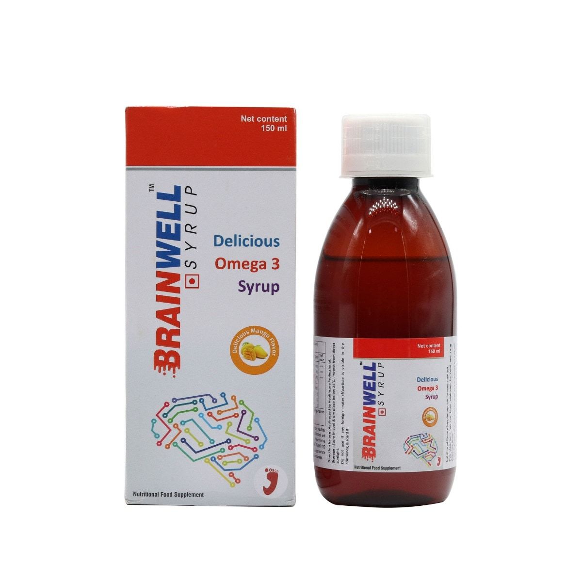 Brainwell Mango Syrup 150 ml Price, Uses, Side Effects, Composition ...