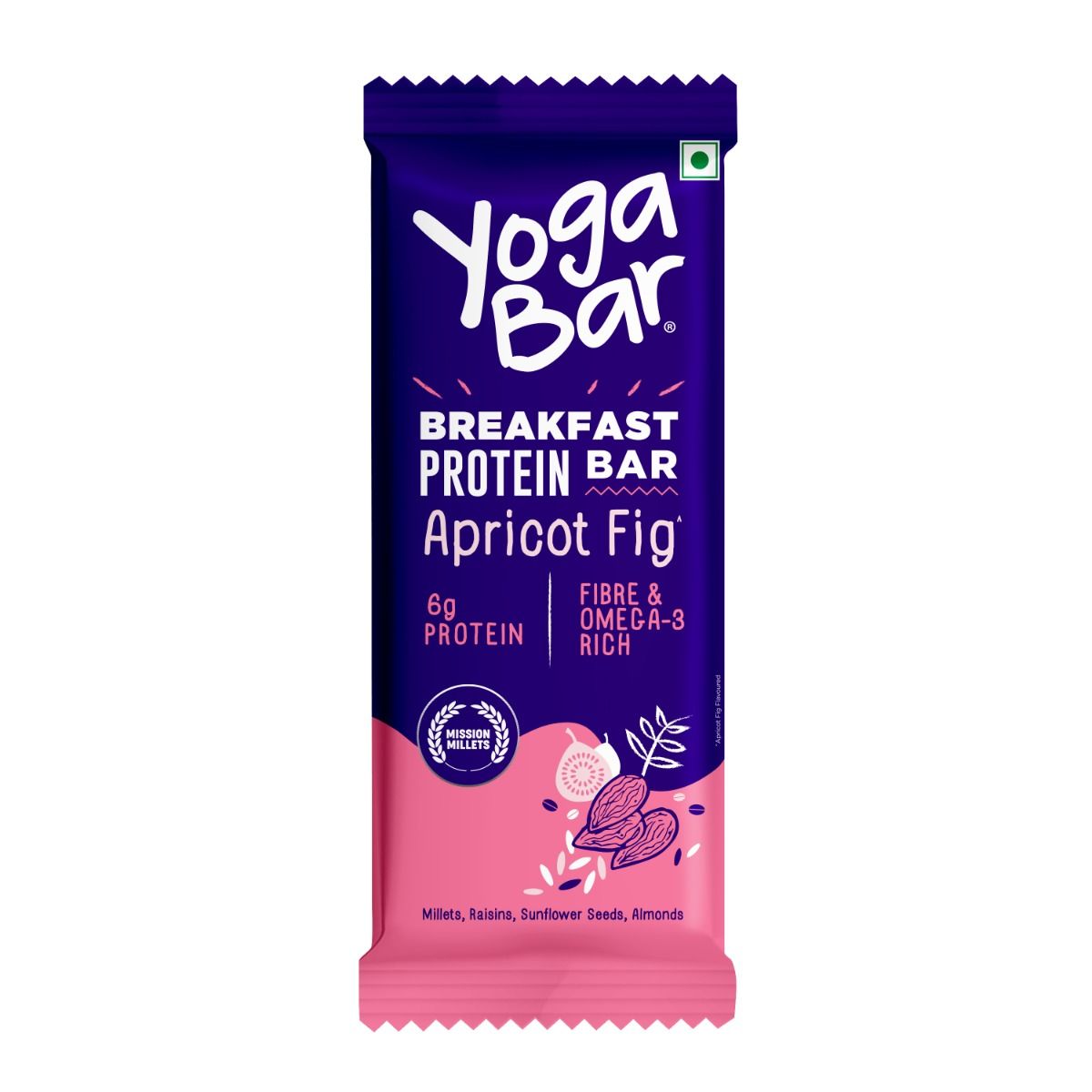 Buy Yoga Bar Apricot Fig Flavour Breakfast Bar, 45 gm | 19 Minutes ...