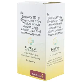 Breztri Aerosphere 120 Inhalation Suspension 1's | Uses, Side Effects ...