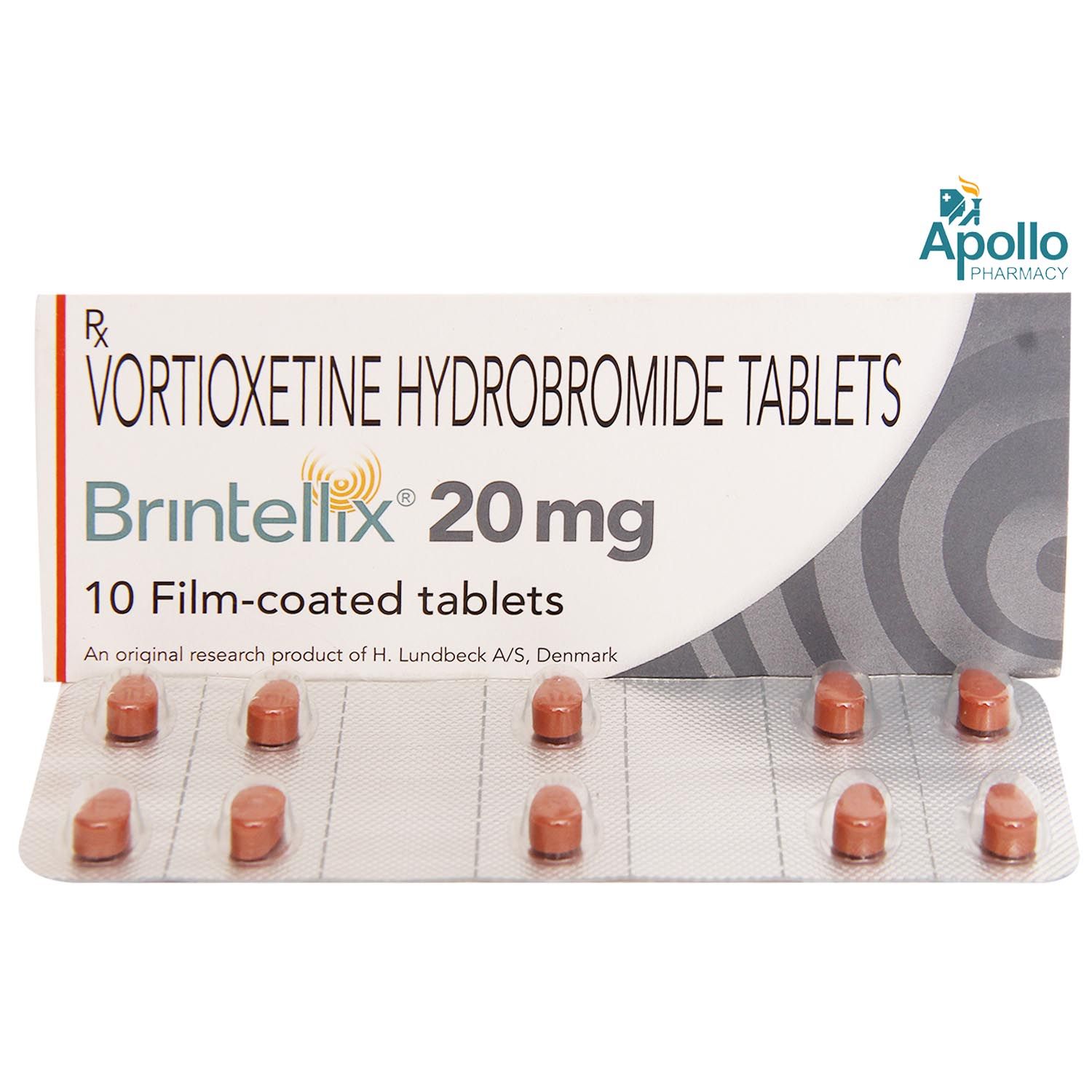 Brintellix 20 mg Tablet 10's Price, Uses, Side Effects, Composition ...