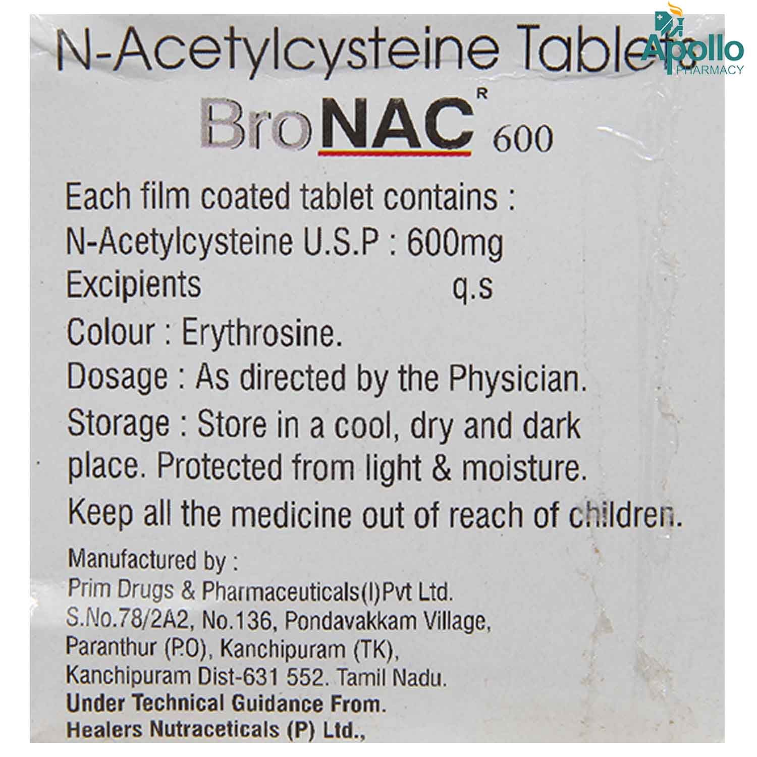 Bronac 600 Tablet | Uses, Side Effects, Price | Apollo Pharmacy