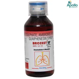 Brozeet Sugar Free Syrup | Uses, Side Effects, Price | Apollo Pharmacy