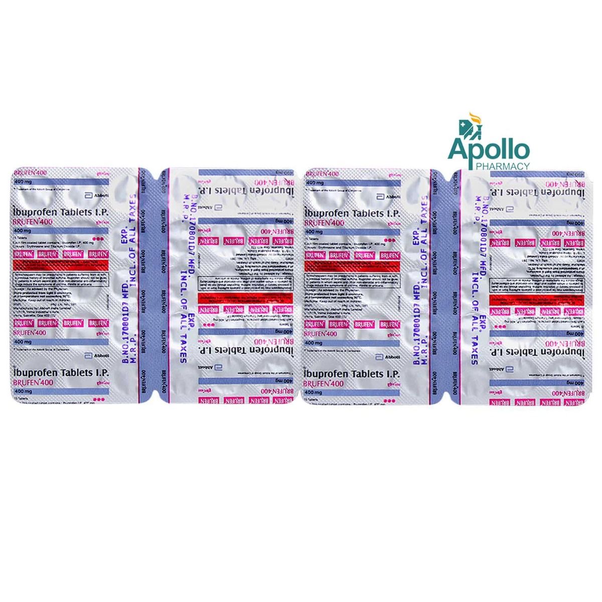 Brufen 400 Tablet 15's Price, Uses, Side Effects, Composition - Apollo ...