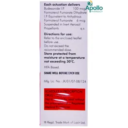 Budamate 100 Transhaler 120 mdi | Uses, Side Effects, Price | Apollo ...