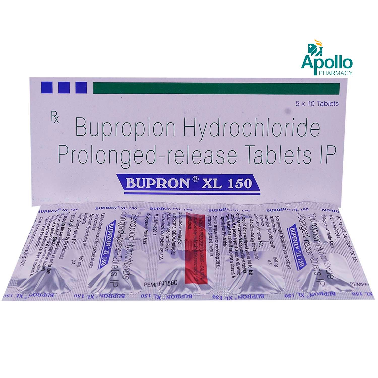 Bupron XL 150 Tablet 10's Price, Uses, Side Effects, Composition ...