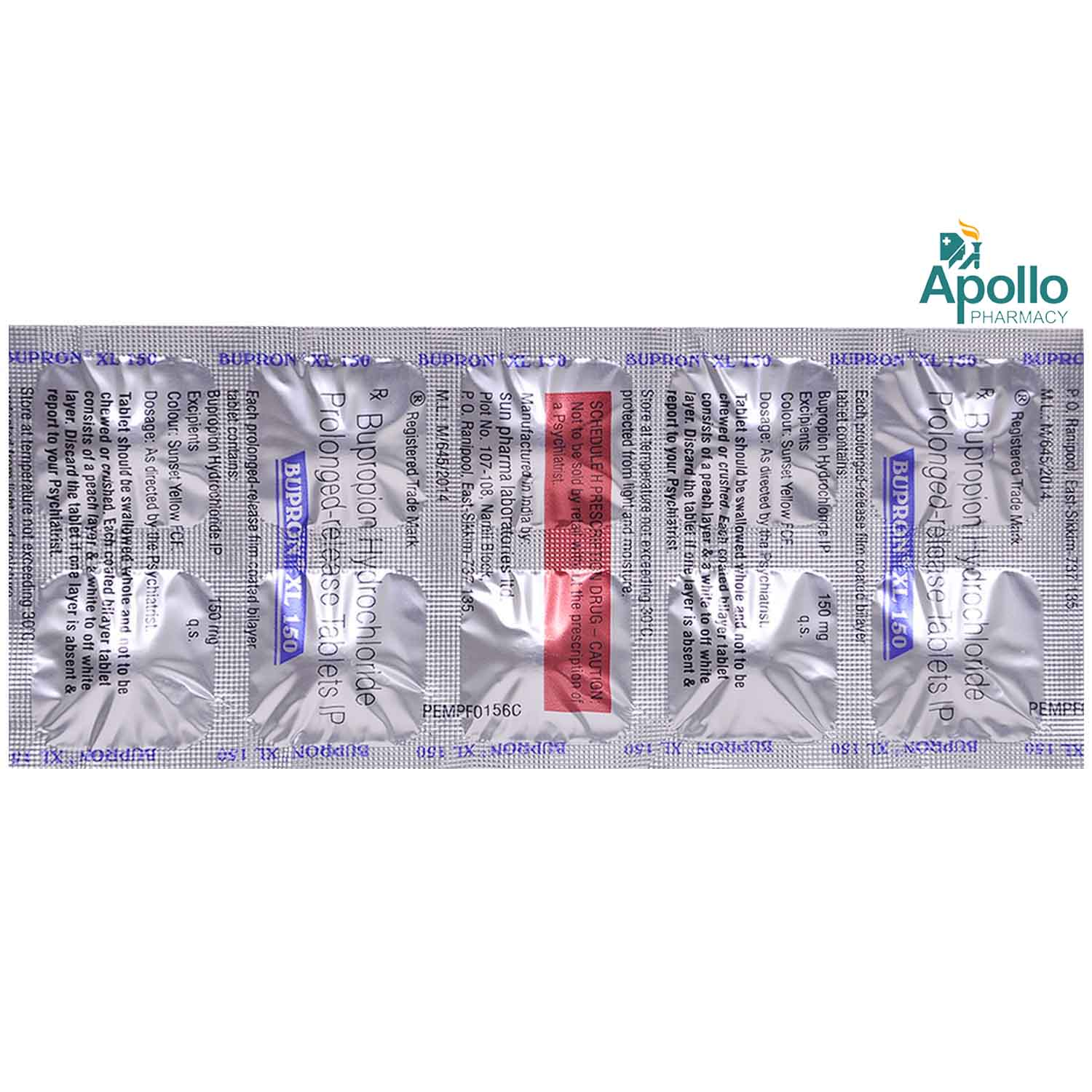 Bupron XL 150 Tablet 10's Price, Uses, Side Effects, Composition ...