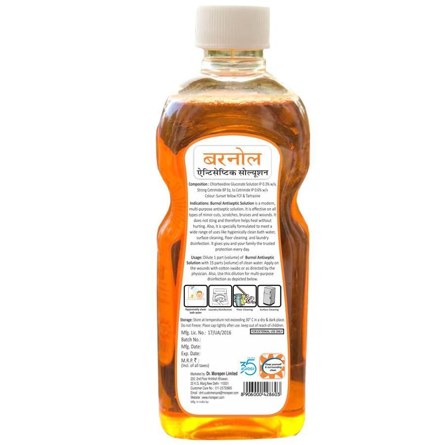 Dr. Morepen Burnol Antiseptic Solution, 1 Litre Price, Uses, Side ...