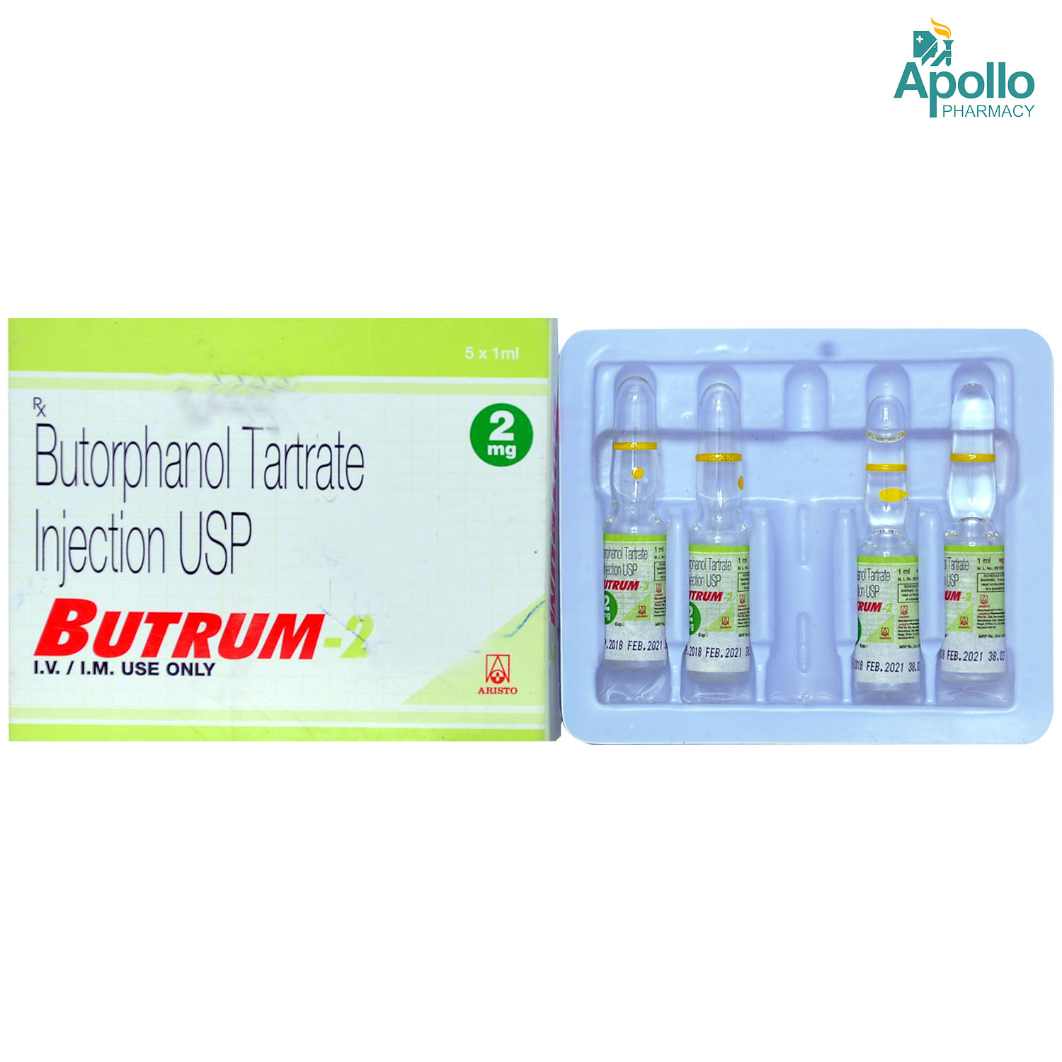Butrum 2 mg Injection 1's Price, Uses, Side Effects, Composition ...