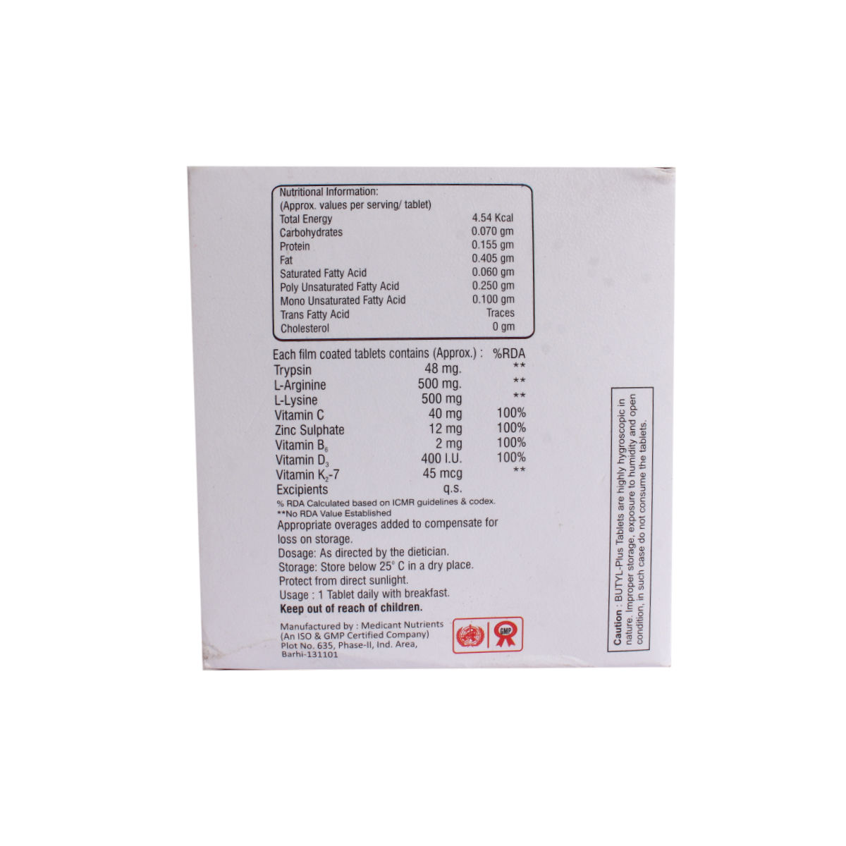 Butyl Plus Tablet 10's Price, Uses, Side Effects, Composition - Apollo ...