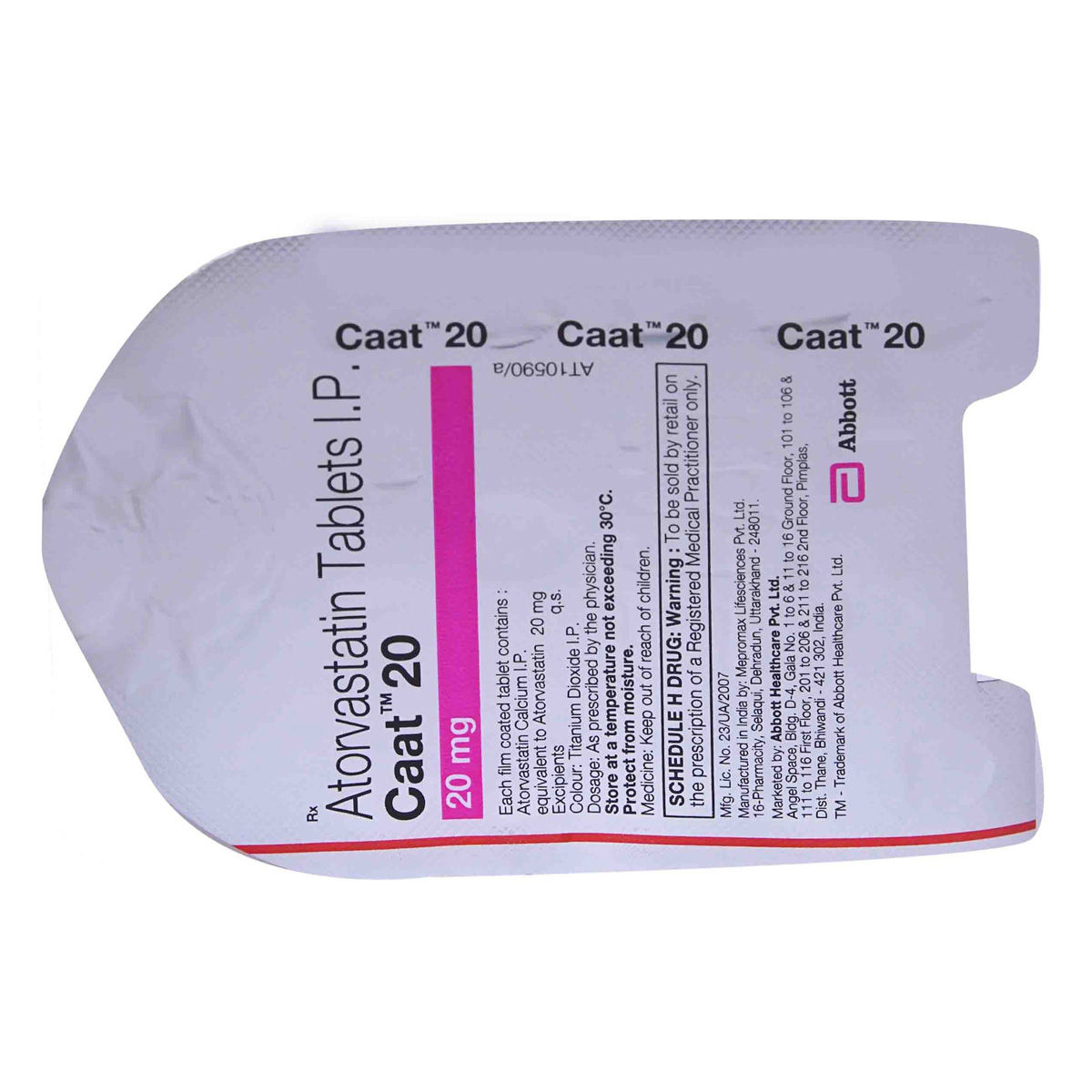 Caat 20 Tablet 15's Price, Uses, Side Effects, Composition - Apollo ...