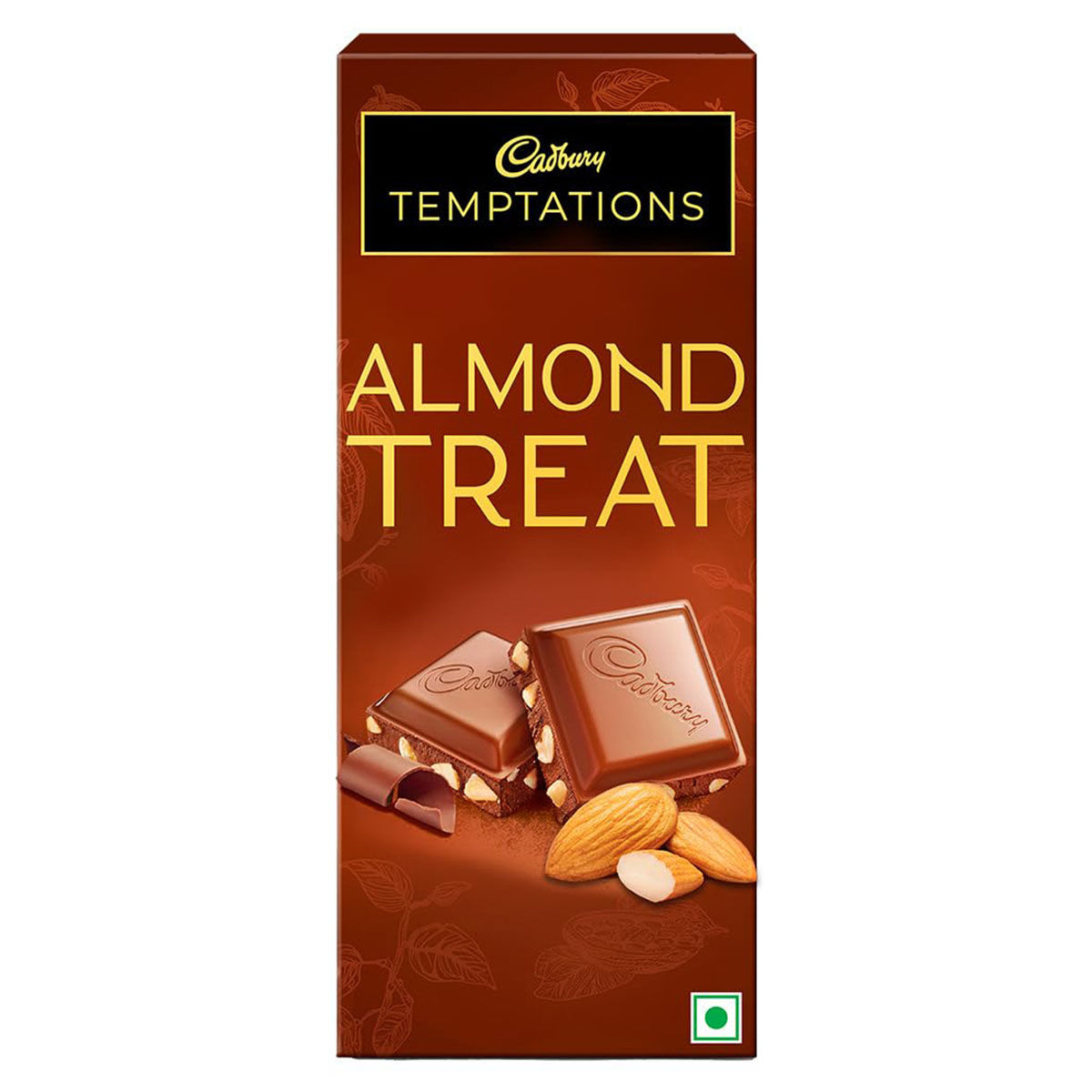 Buy Cadbury Temptations Almond Treat Premium Chocolate Bar, 72 gm | 19 ...