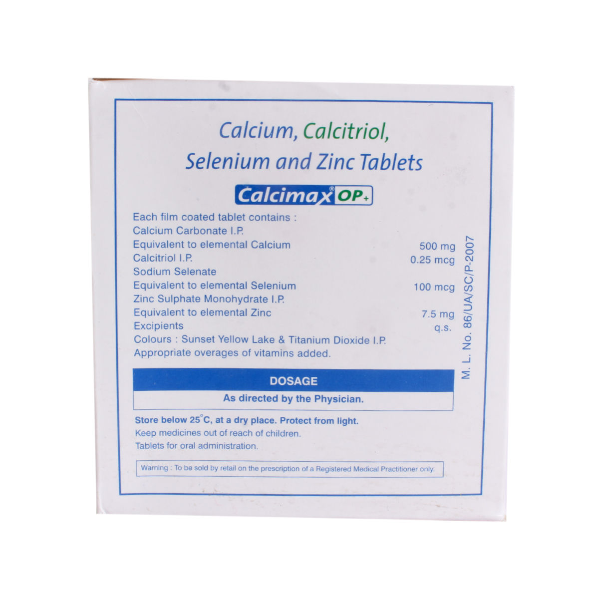 Calcimax OP Capsule 15's Price, Uses, Side Effects, Composition ...