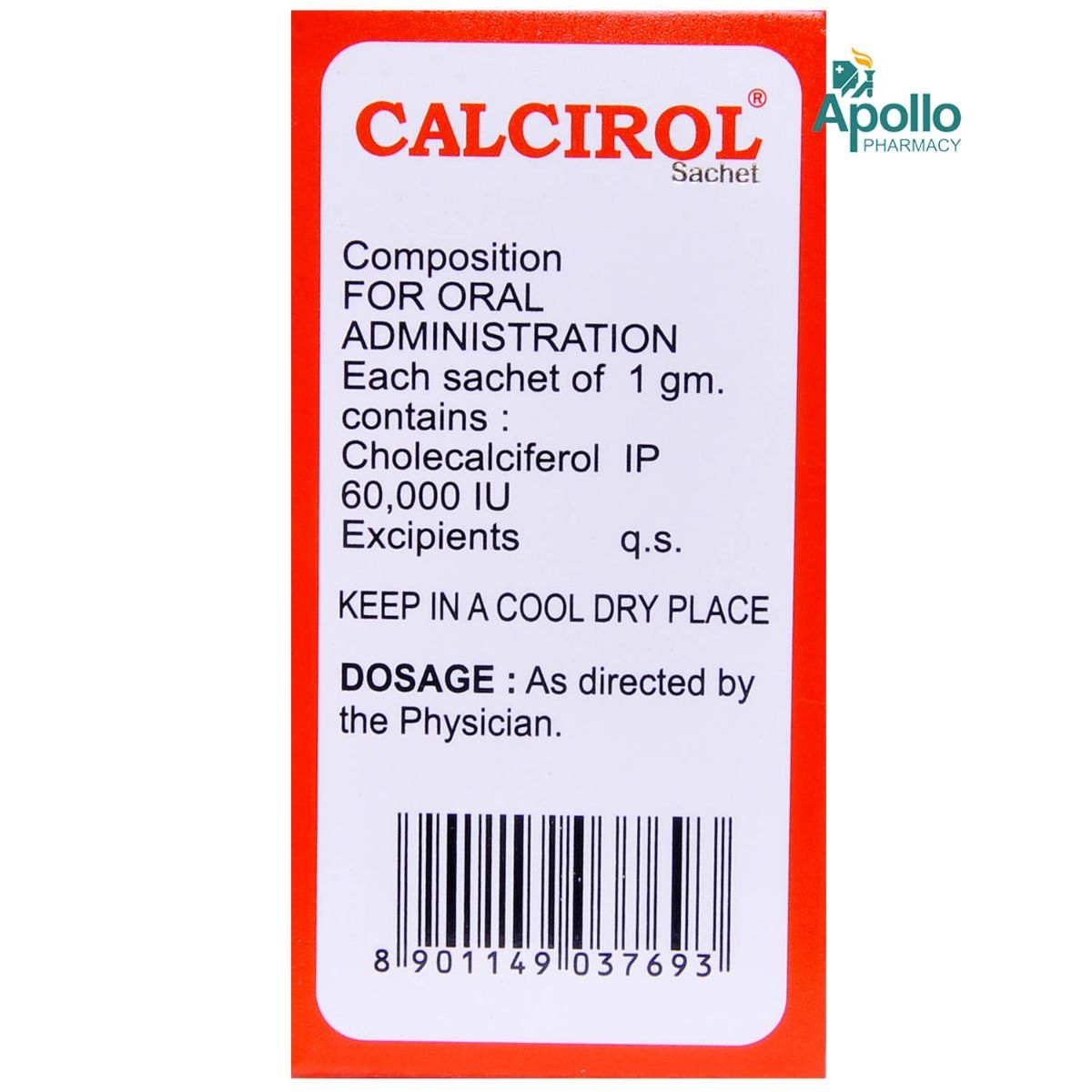 Calcirol Sachet 1 gm | Uses, Side Effects, Price | Apollo Pharmacy
