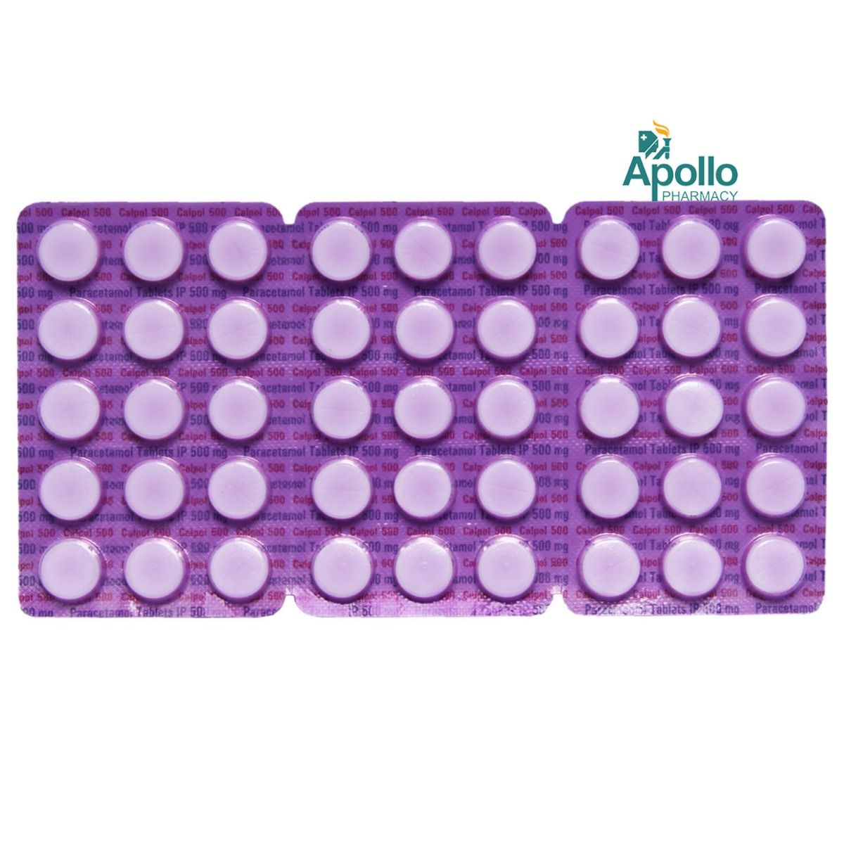 Calpol 500 Tablet | Uses, Side Effects, Price | Apollo Pharmacy