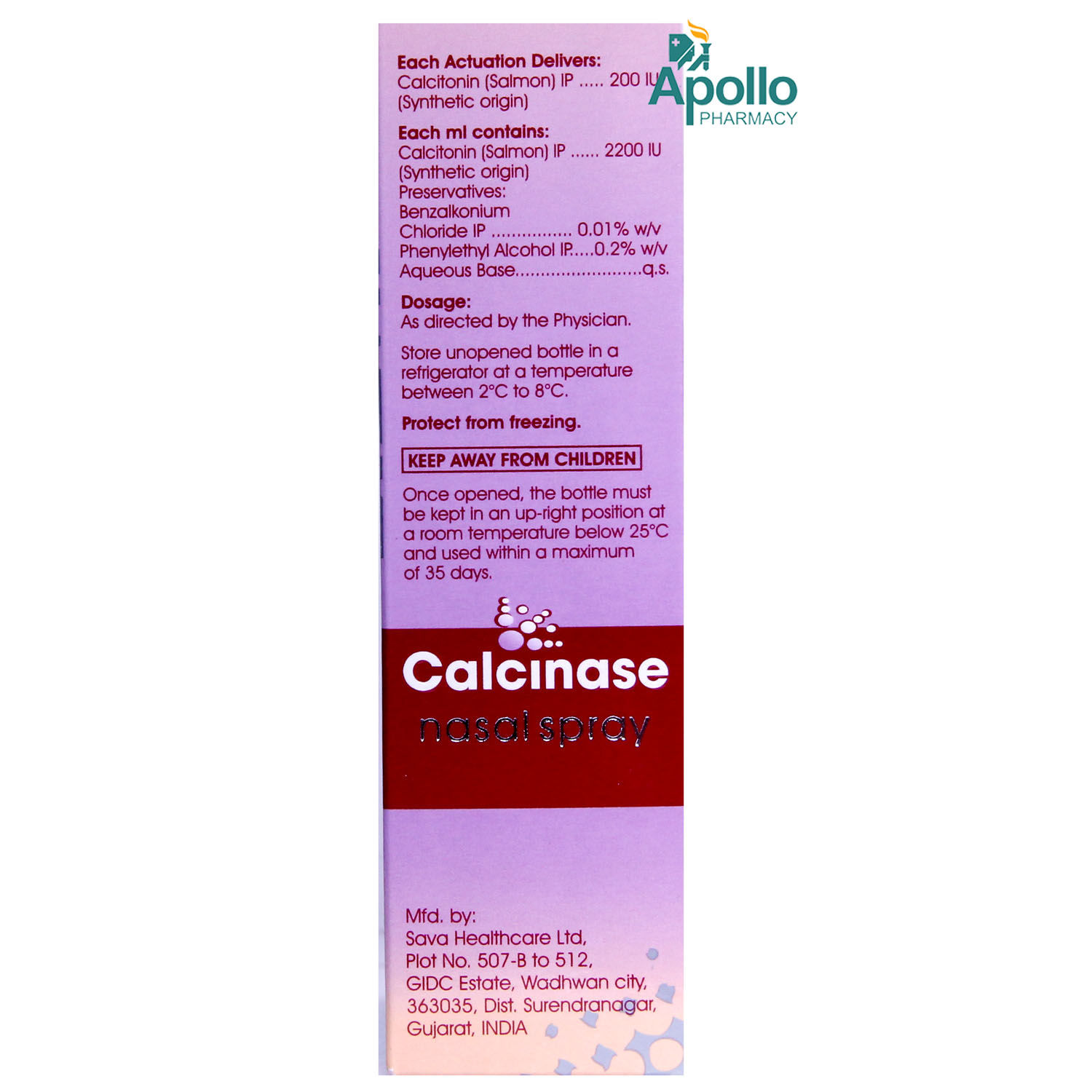Calcinase Nasal Spary 3.7 ml Price, Uses, Side Effects, Composition ...
