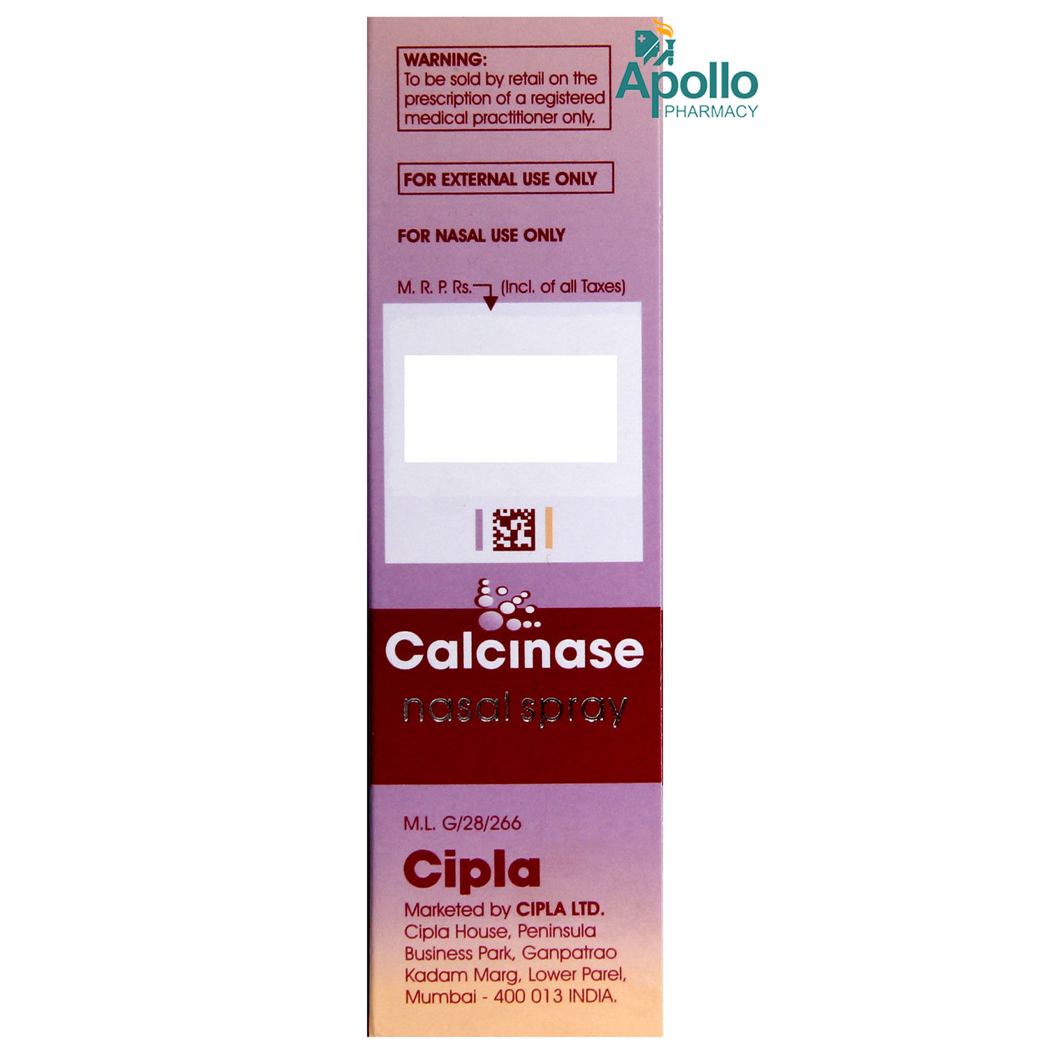 Calcinase Nasal Spary 3.7 ml Price, Uses, Side Effects, Composition ...