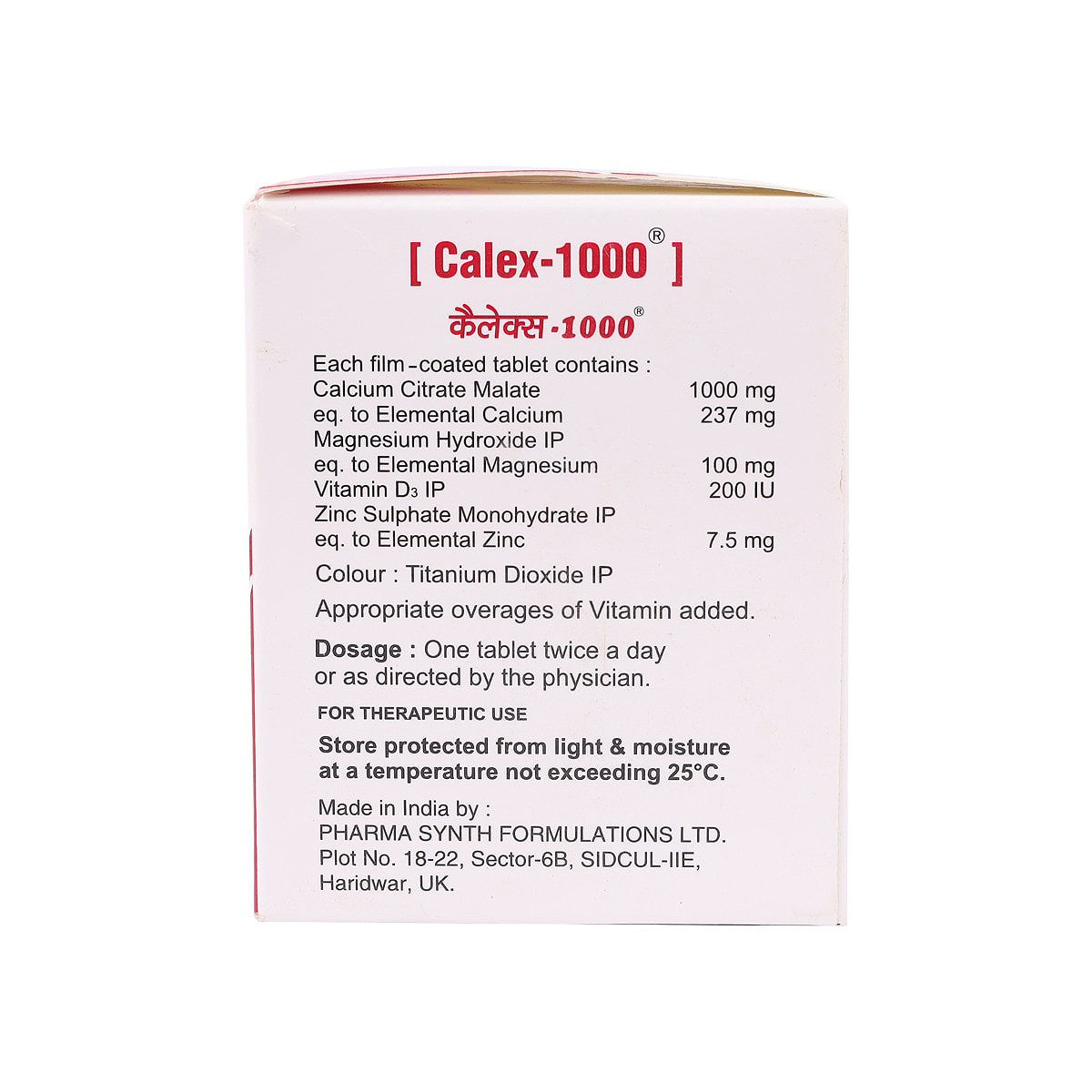 Calex-1000 Tablet 10's Price, Uses, Side Effects, Composition - Apollo ...