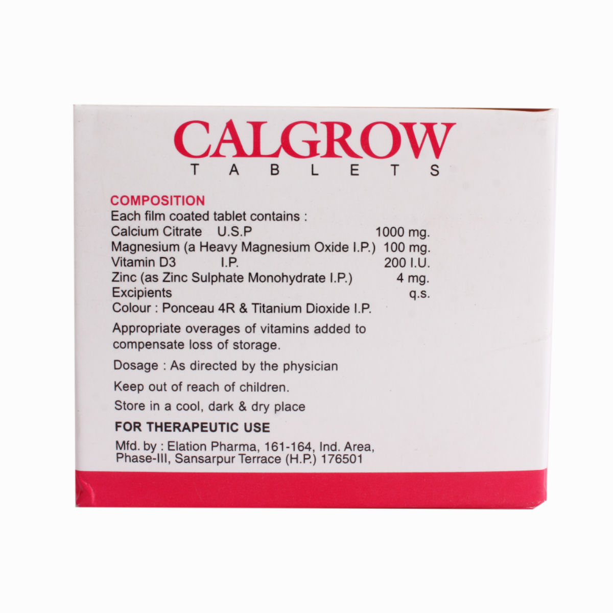 Calgrow Tablet 10's Price, Uses, Side Effects, Composition - Apollo ...