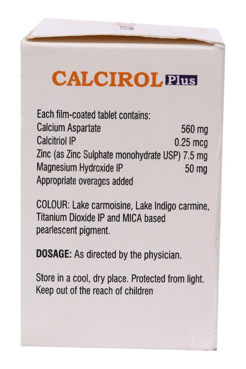 Calcirol Plus Tablet 10's Price, Uses, Side Effects, Composition ...