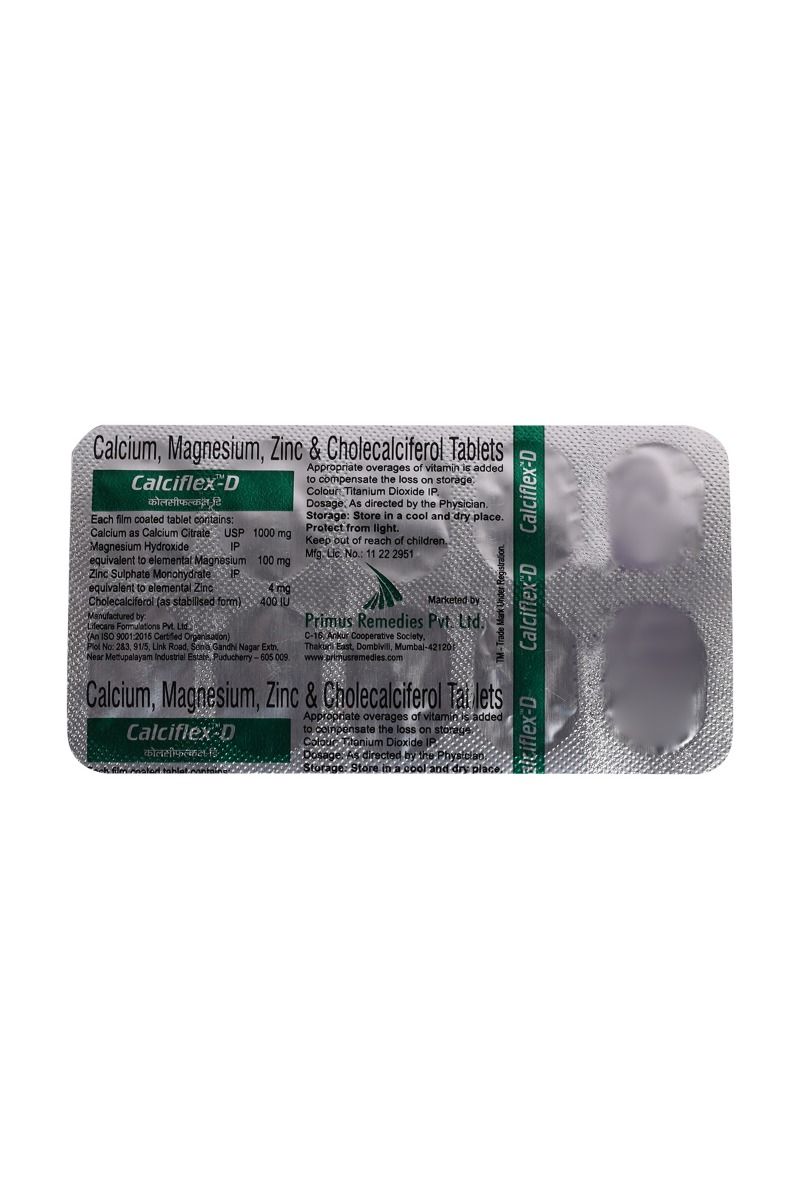 Calciflex D Tablet | Uses, Side Effects, Price | Apollo Pharmacy