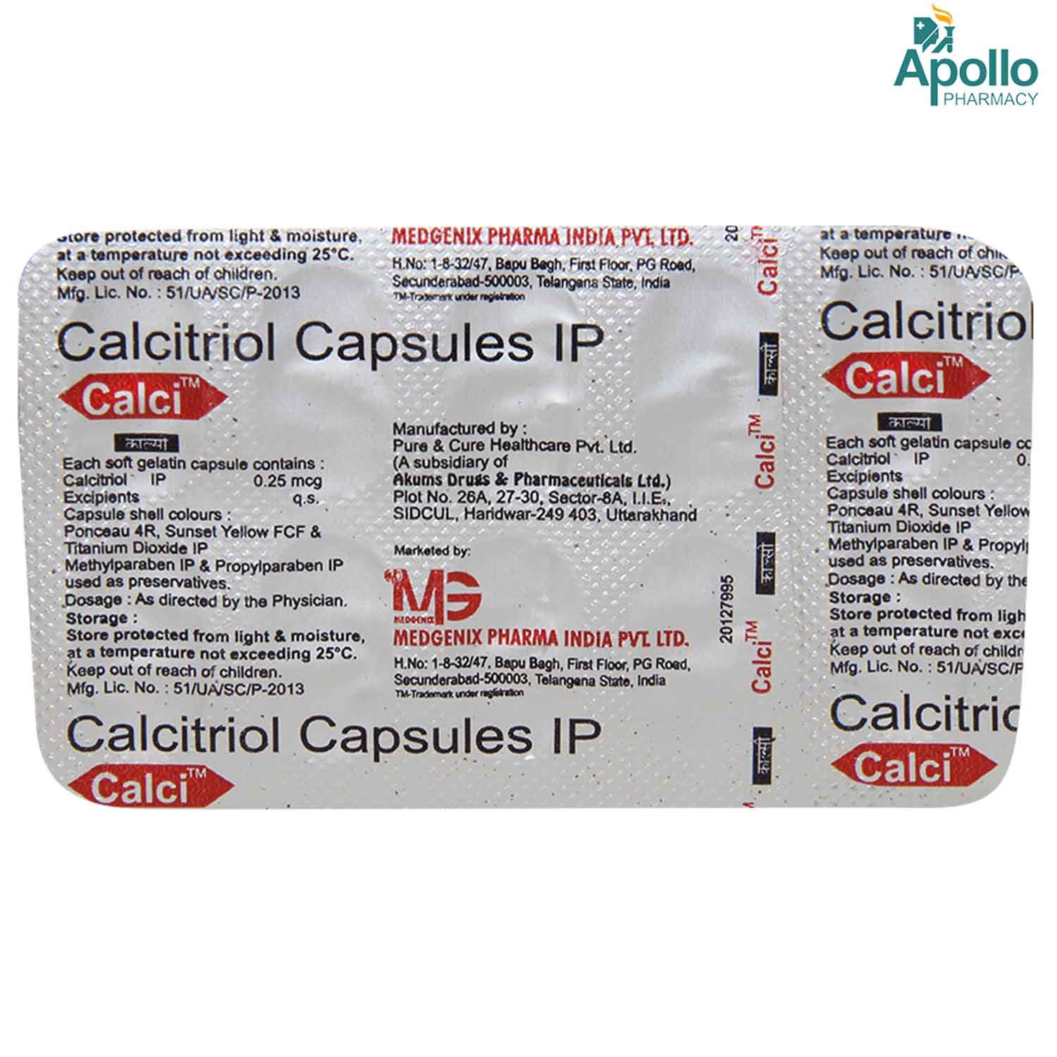 Calci Capsule 10's Price, Uses, Side Effects, Composition - Apollo Pharmacy