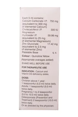 Calcinol D Suspension | Uses, Side Effects, Price | Apollo Pharmacy
