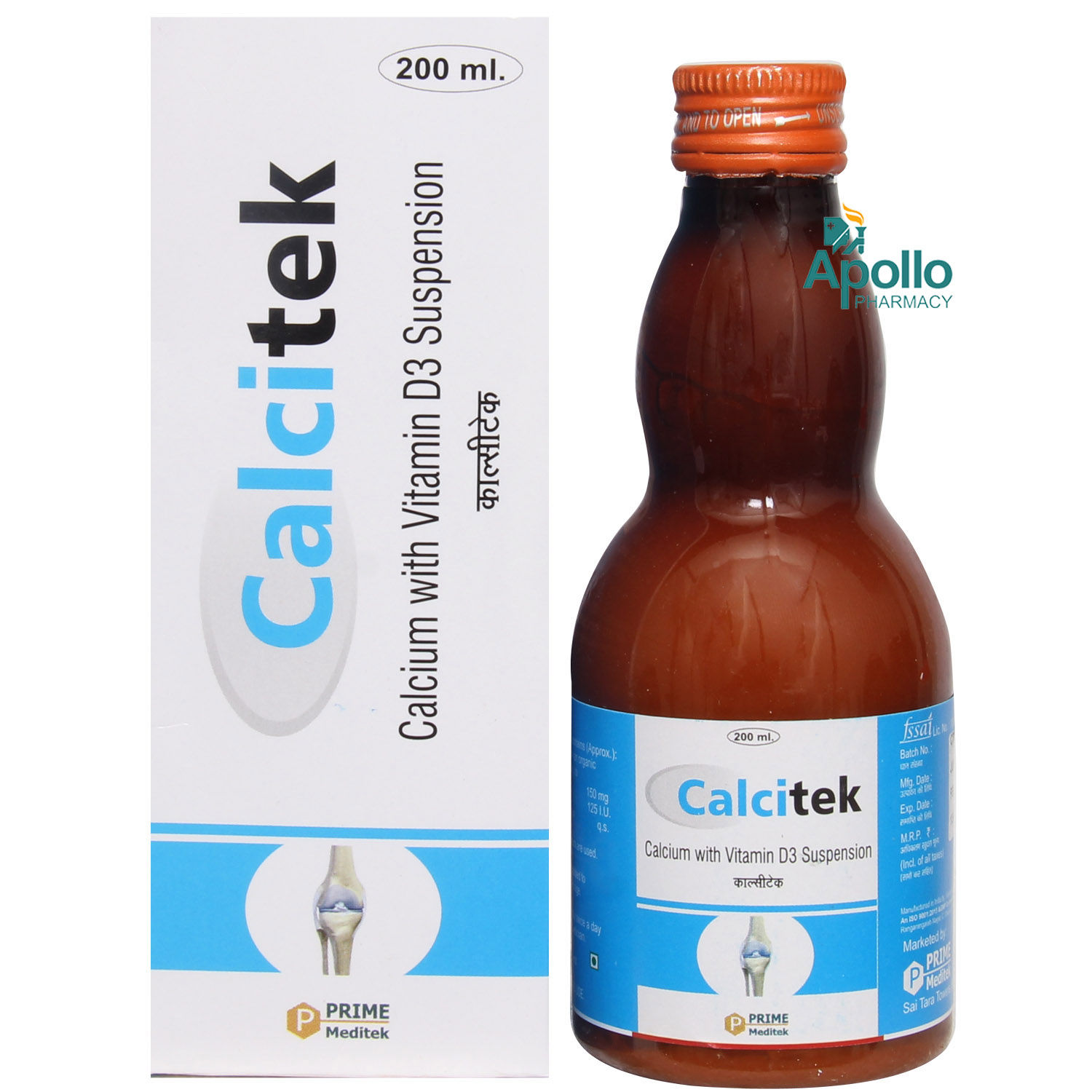 Calcitek Suspension 200 ml Price, Uses, Side Effects, Composition ...