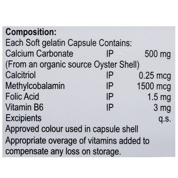 Calbona Softgel Capsule 10's Price, Uses, Side Effects, Composition ...