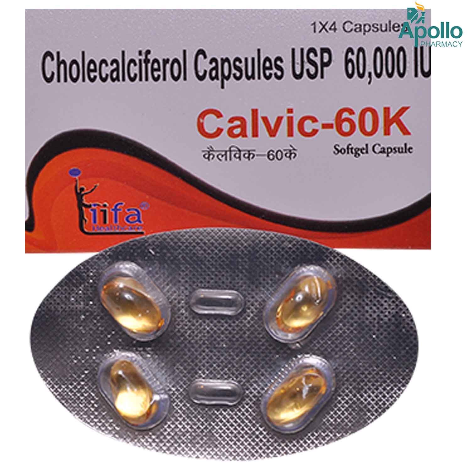 Calvic 60K Capsule | Uses, Side Effects, Price | Apollo Pharmacy