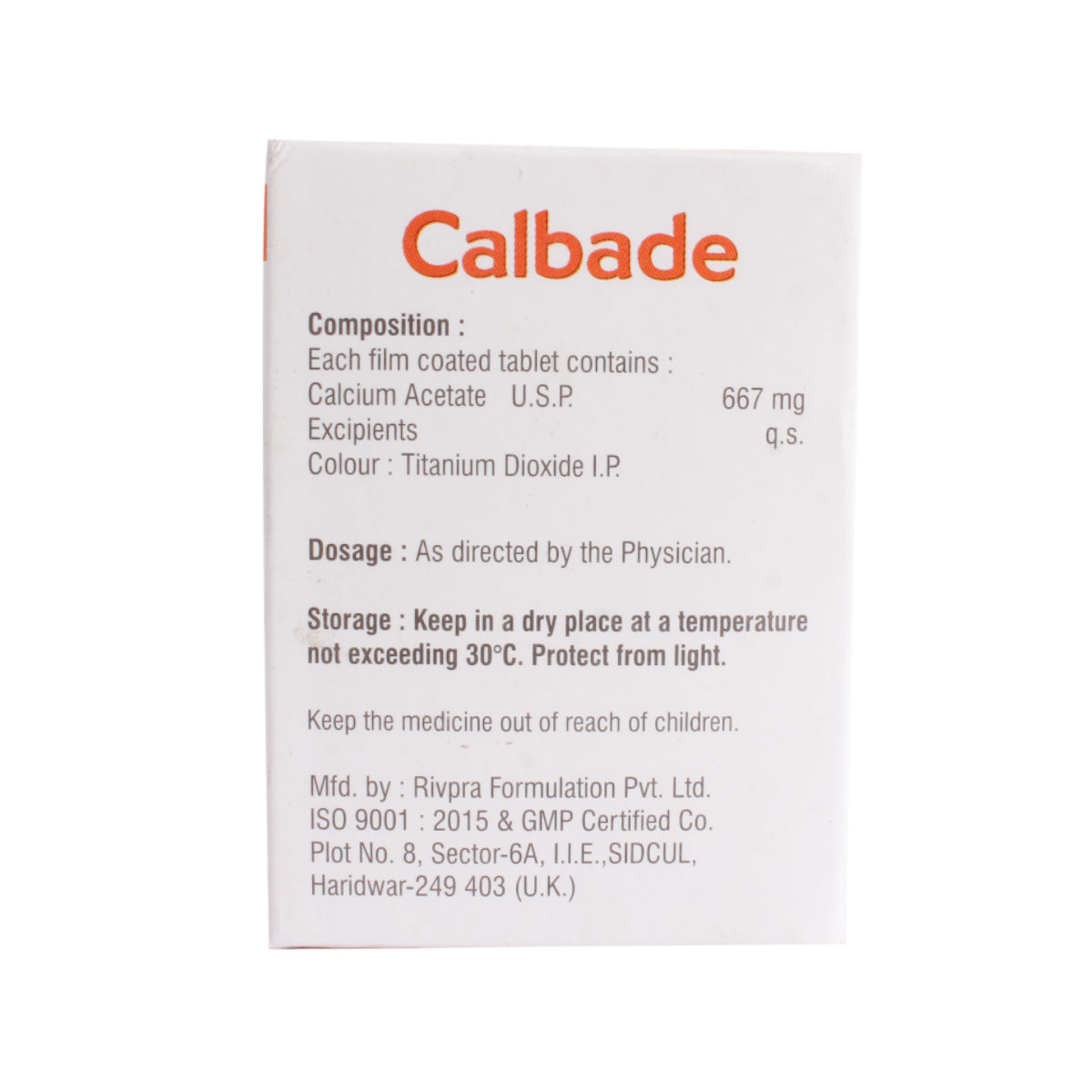 Calbade 667Mg Tablet Price, Uses, Side Effects, Composition - Apollo ...