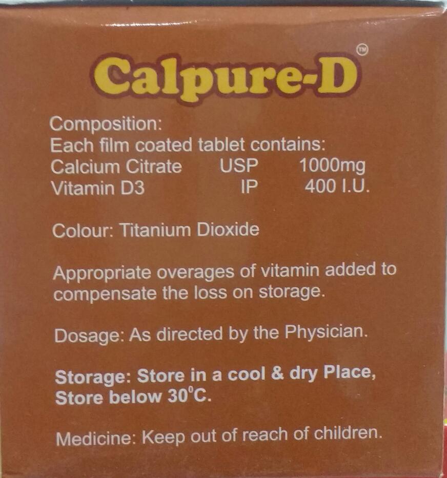 Calpure D Tablet 15's Price, Uses, Side Effects, Composition - Apollo ...