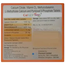 Cal 123 Total Tablet 15's | Uses, Side Effects, Price | Apollo Pharmacy