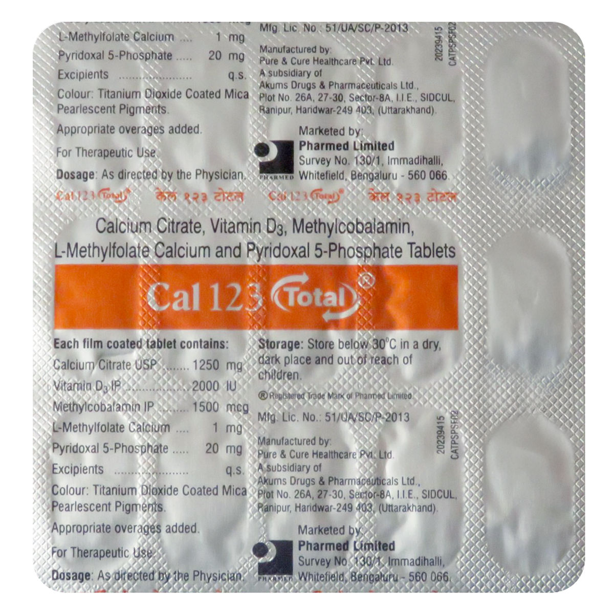 Cal 123 Total Tablet 15's | Uses, Side Effects, Price | Apollo Pharmacy