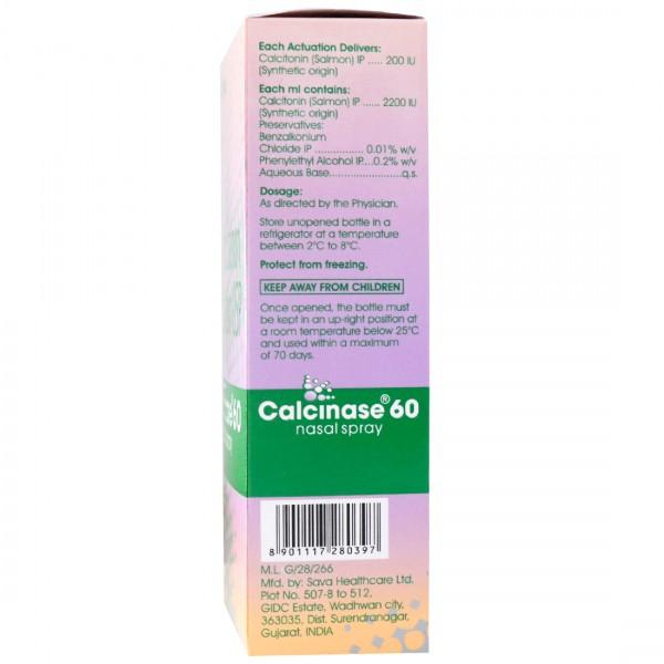 Calcinase 60 Nasal Spray 60 mdi | Uses, Side Effects, Price | Apollo ...