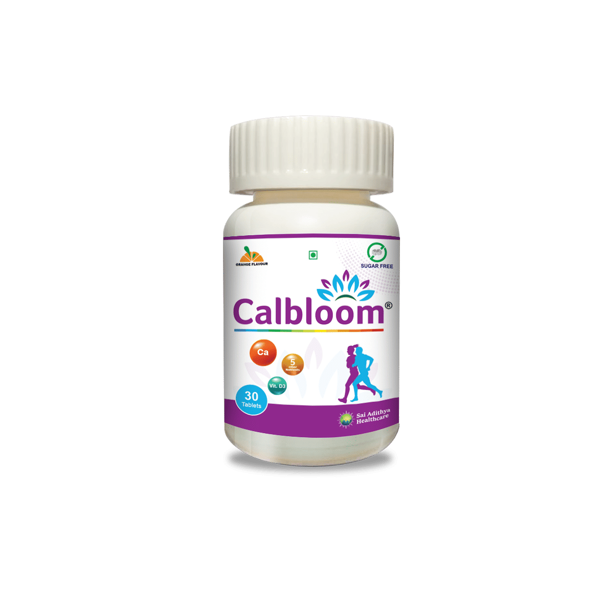 Calbloom Sugar Free Orange Flavored, 30 Tablets Price, Uses, Side ...